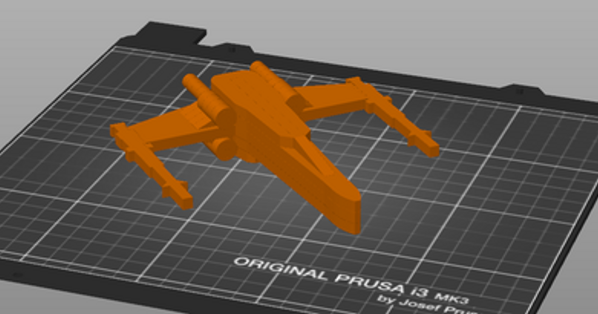 low poly X-Wing card by Stanisław Kąc | Download free STL model ...