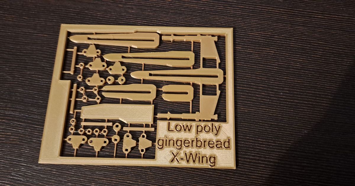 low poly X-Wing card by Stanisław Kąc | Download free STL model ...