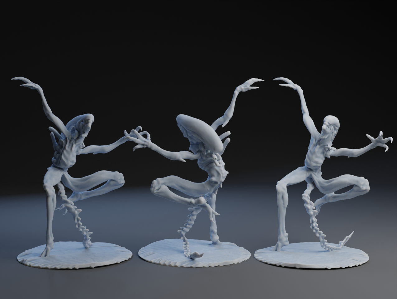 Jazz Hands Dancing Alien by Peter Farell | Download free STL model ...