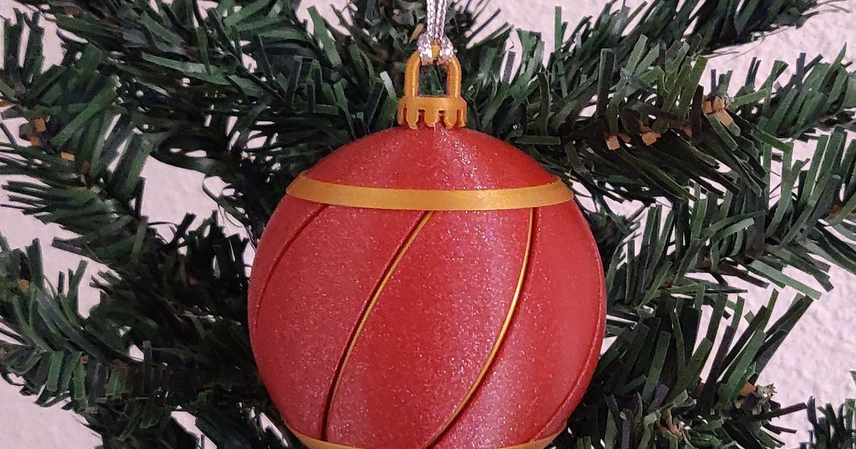 Christmas Tree Ball Filament Edition by drodfro | Download free STL ...