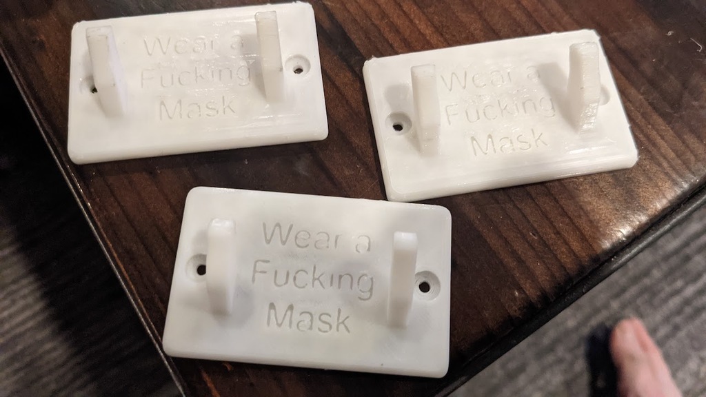 Face Mask Holder by heartRobotic | Download free STL model | Printables.com