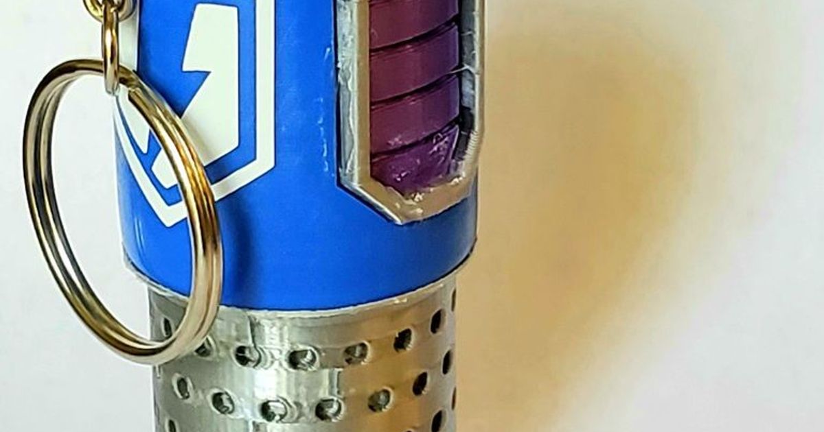 Shield Battery Keychain by Andrew | Download free STL model ...
