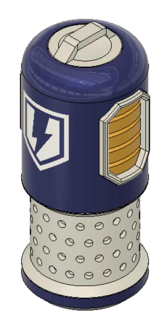 Shield Battery Keychain by Andrew | Download free STL model ...