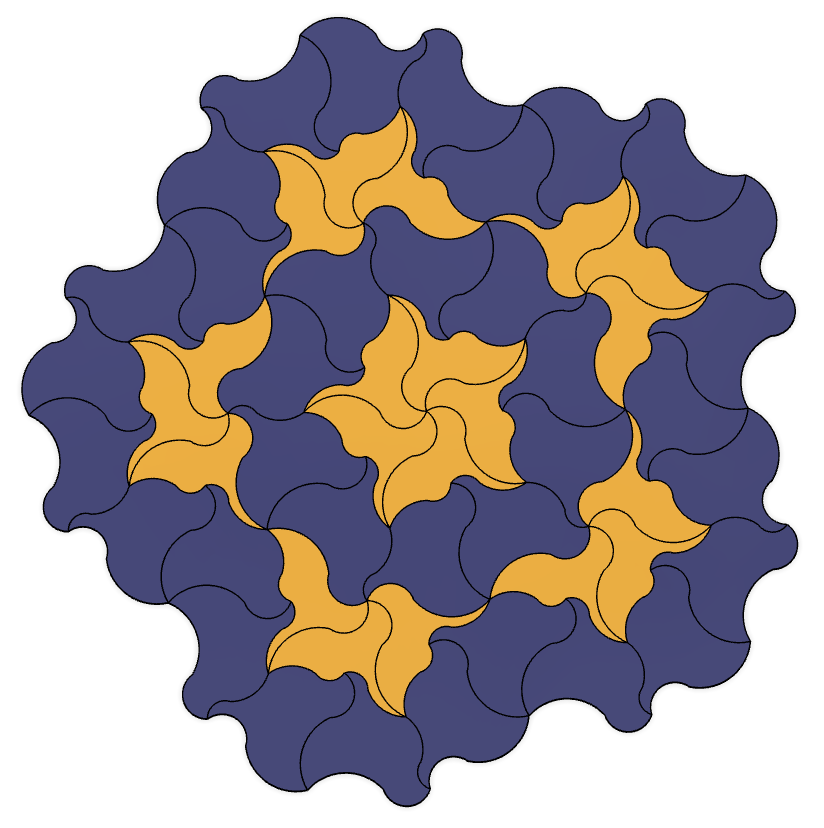 Pretty Penrose tessellation cookie cutters by thiebes | Download free ...