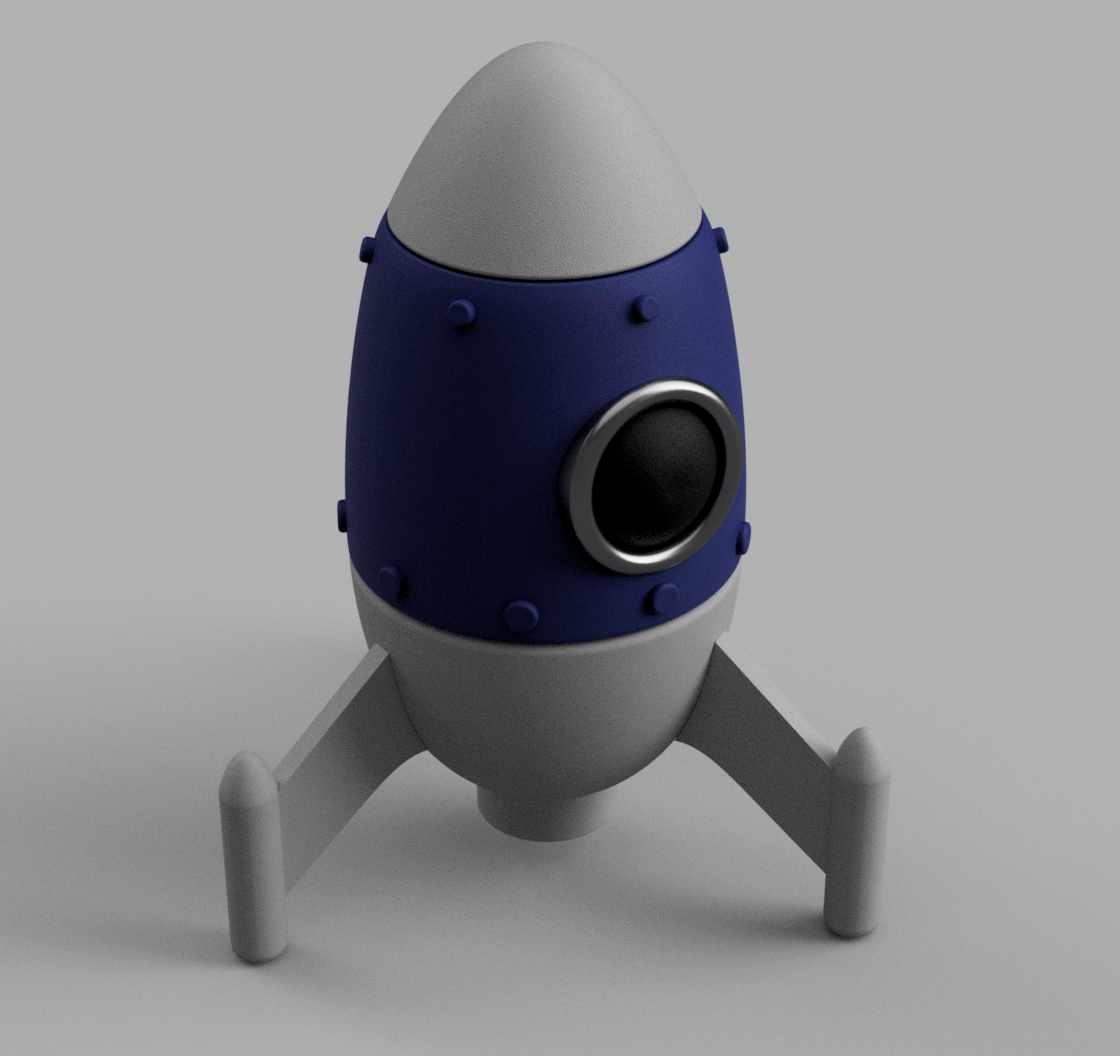 Mini Retro Rocket by lukasmwerner | Download free STL model ...