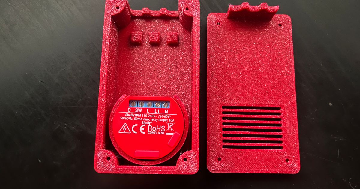 Shelly 1PM 3-wire Box by Jan Chromec | Download free STL model ...