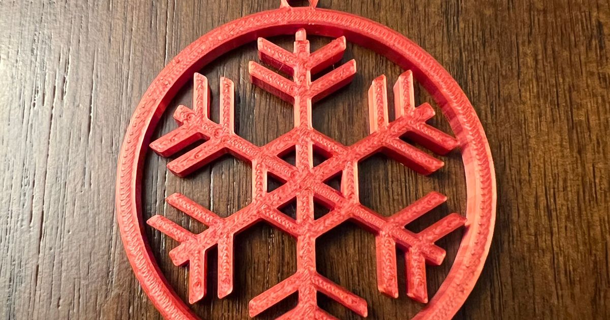 Spinning Snowflake Christmas Ornament by ChoPrints | Download free STL ...