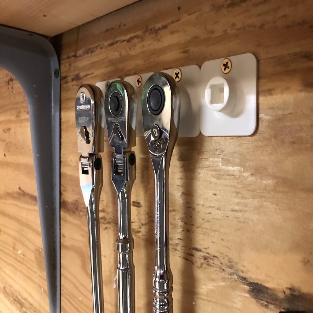 Ratchet Wall Mounts (1/2", 3/8", 1/4") by Hybryd | Download free STL ...