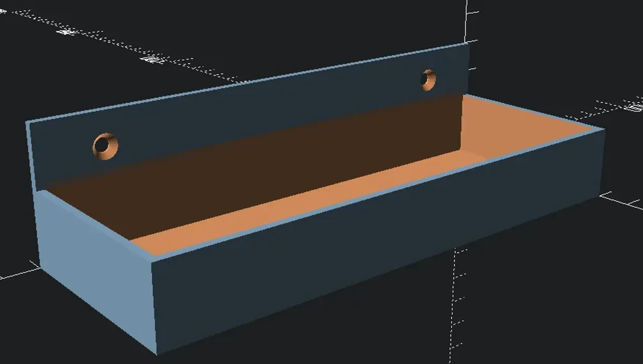 Customizable Tray with screw holes (OpenSCAD incl.) by Technobug ...