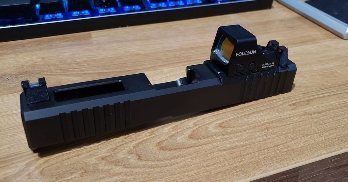 Holosun 4/507k RMR adapter for brownells glock slide by cody burns ...