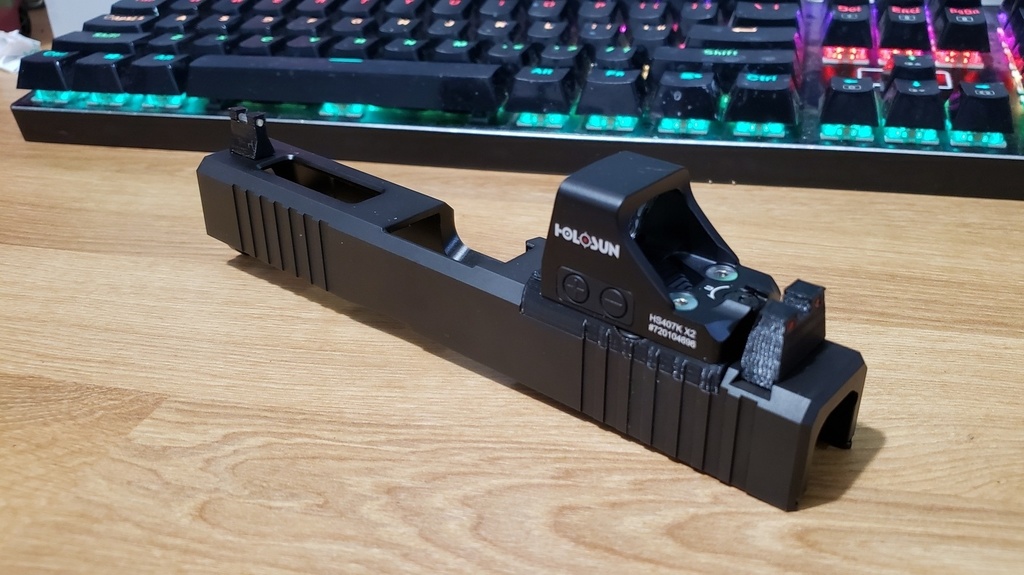Holosun 4/507k RMR adapter for brownells glock slide by cody burns ...