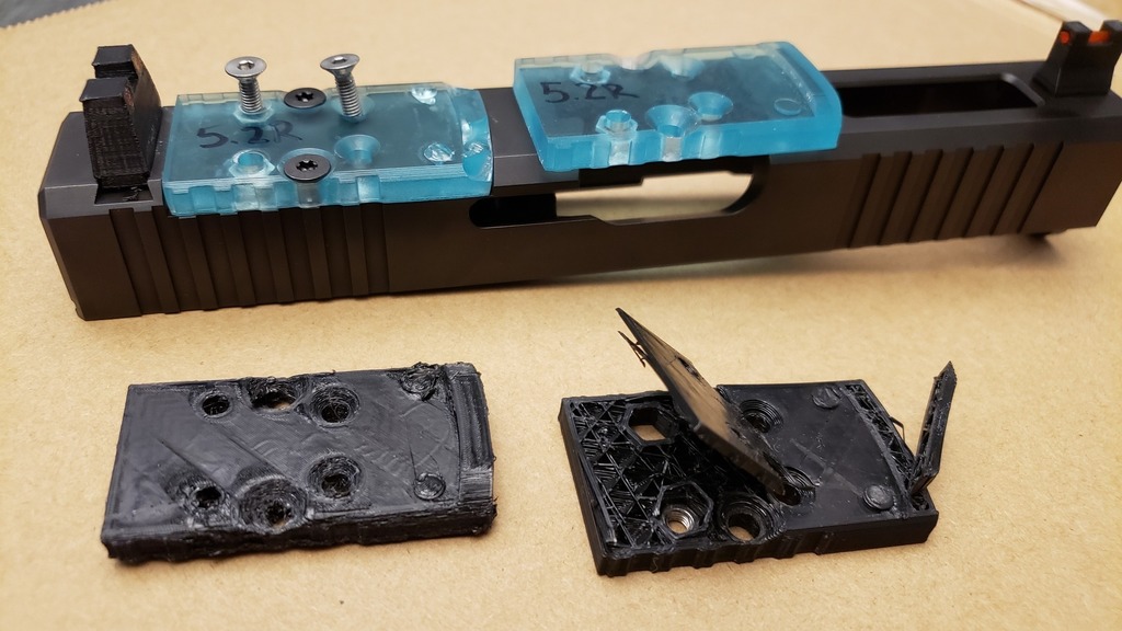 Holosun 4/507k RMR adapter for brownells glock slide by cody burns ...