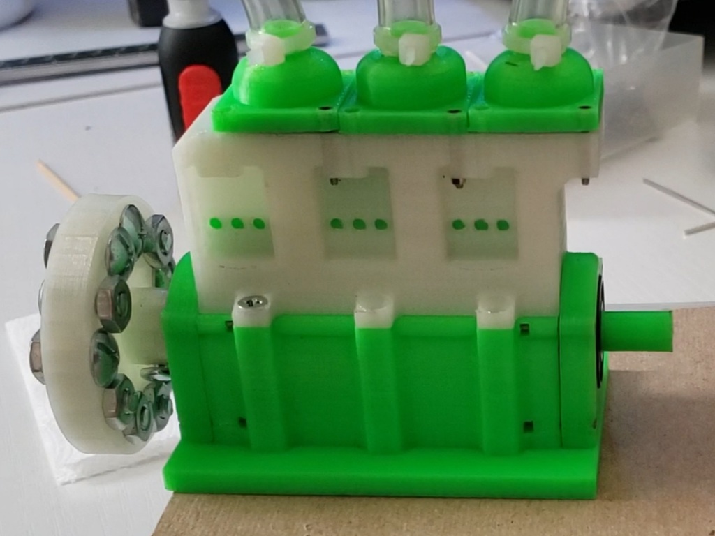 3 Cylinder Air Engine by cody burns | Download free STL model ...