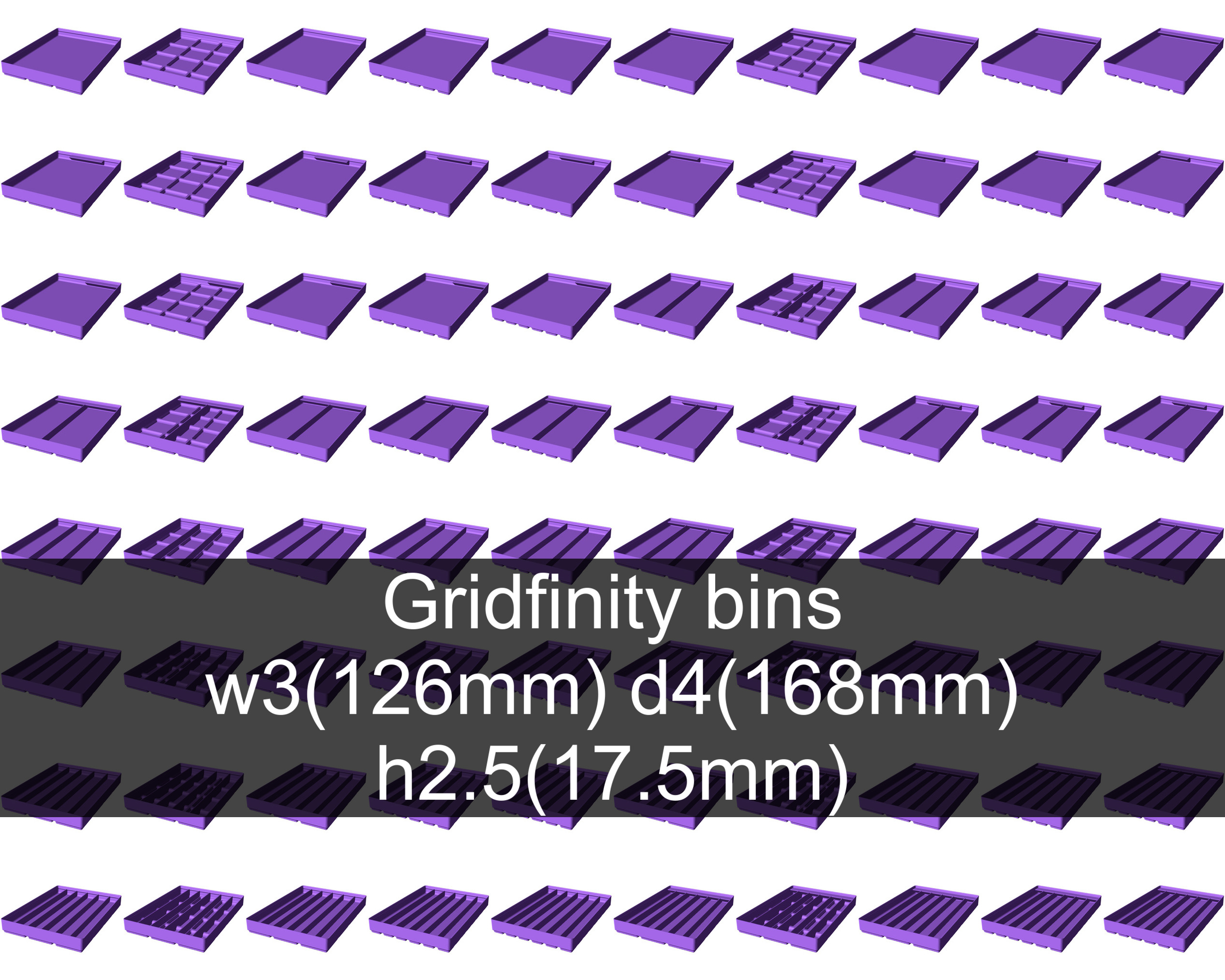 Gridfinity cups height 2.5 (21.5mm) collection by Max | Download free ...