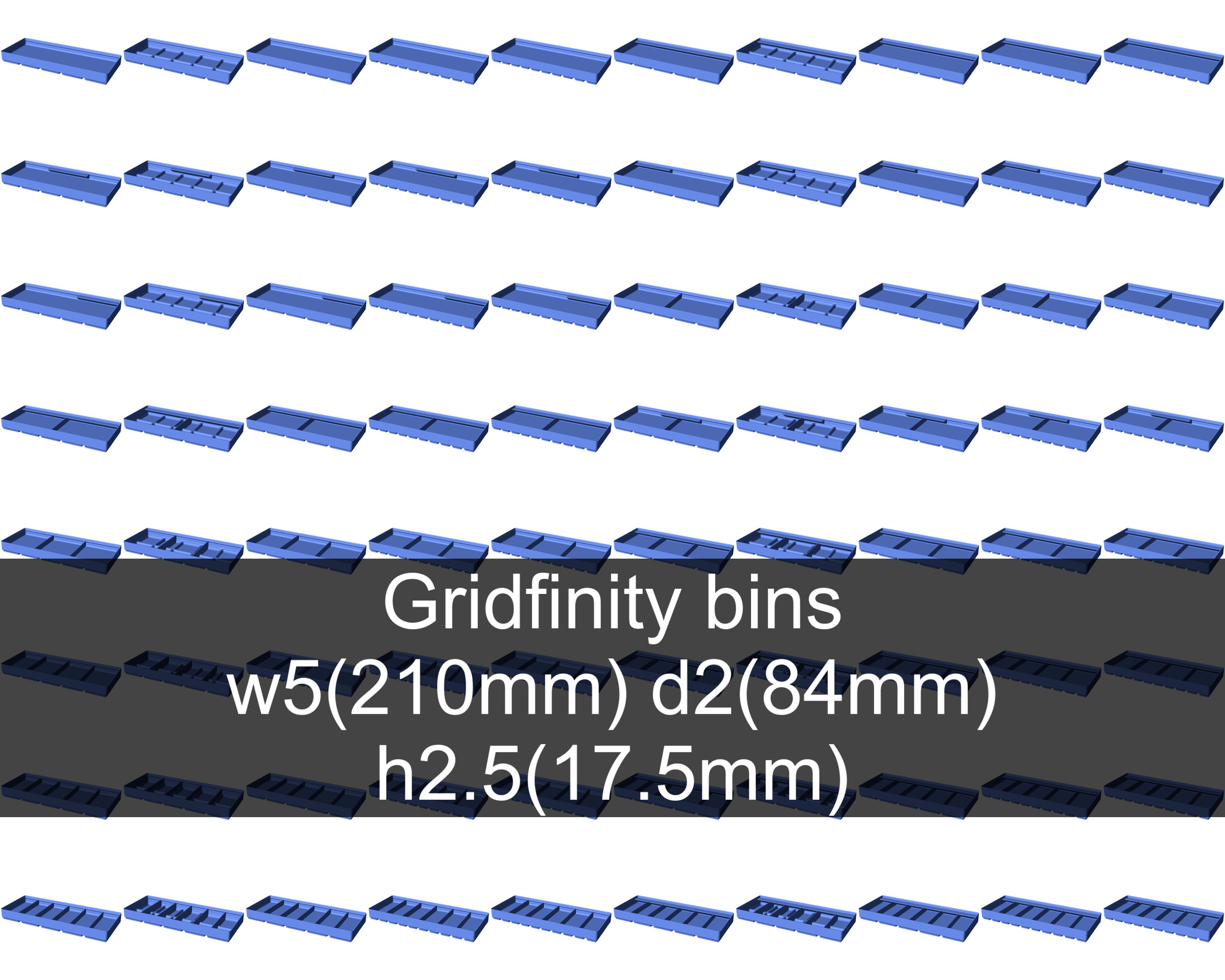 Gridfinity cups height 2.5 (21.5mm) collection by Max | Download free ...