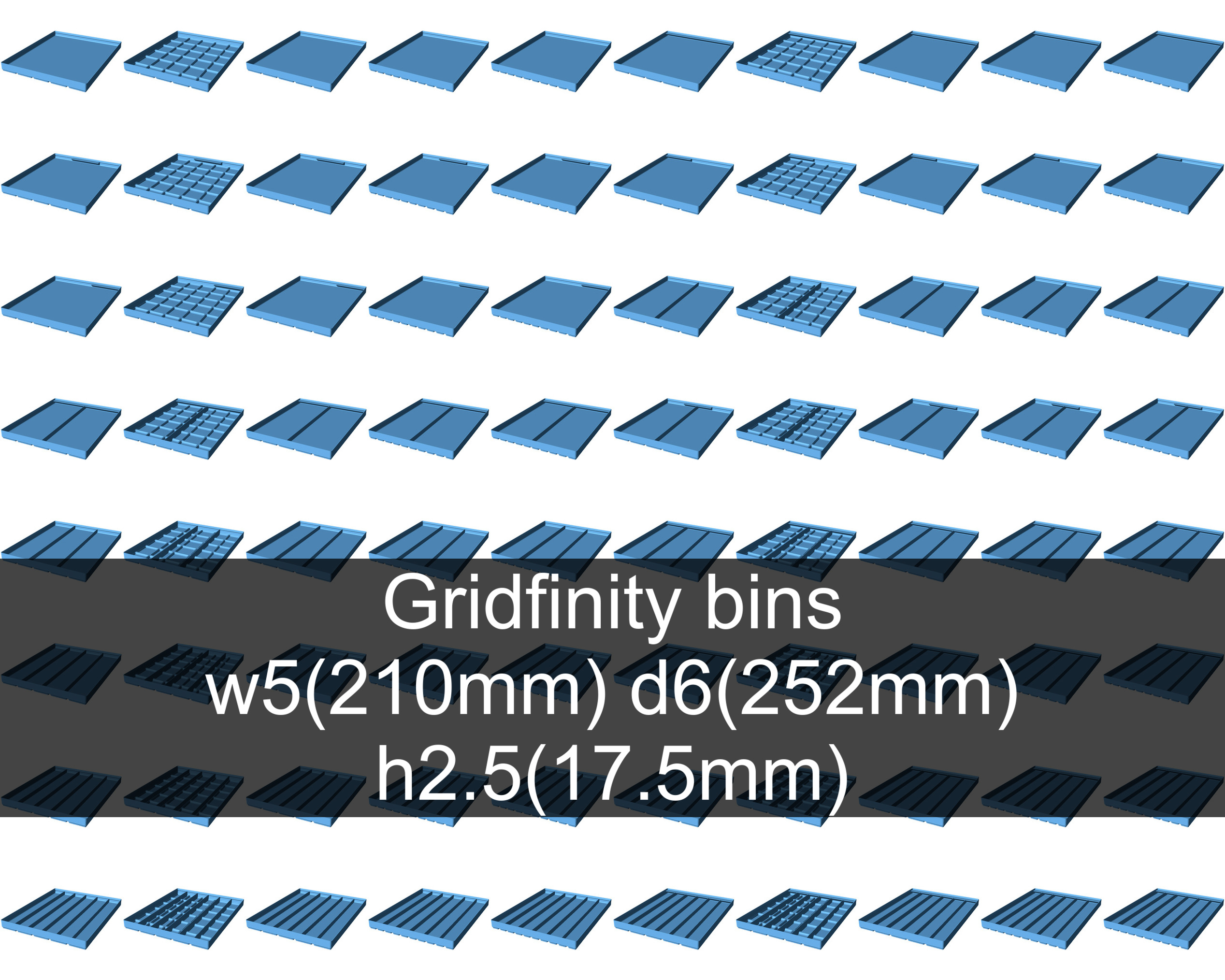 Gridfinity cups height 2.5 (21.5mm) collection by Max | Download free ...