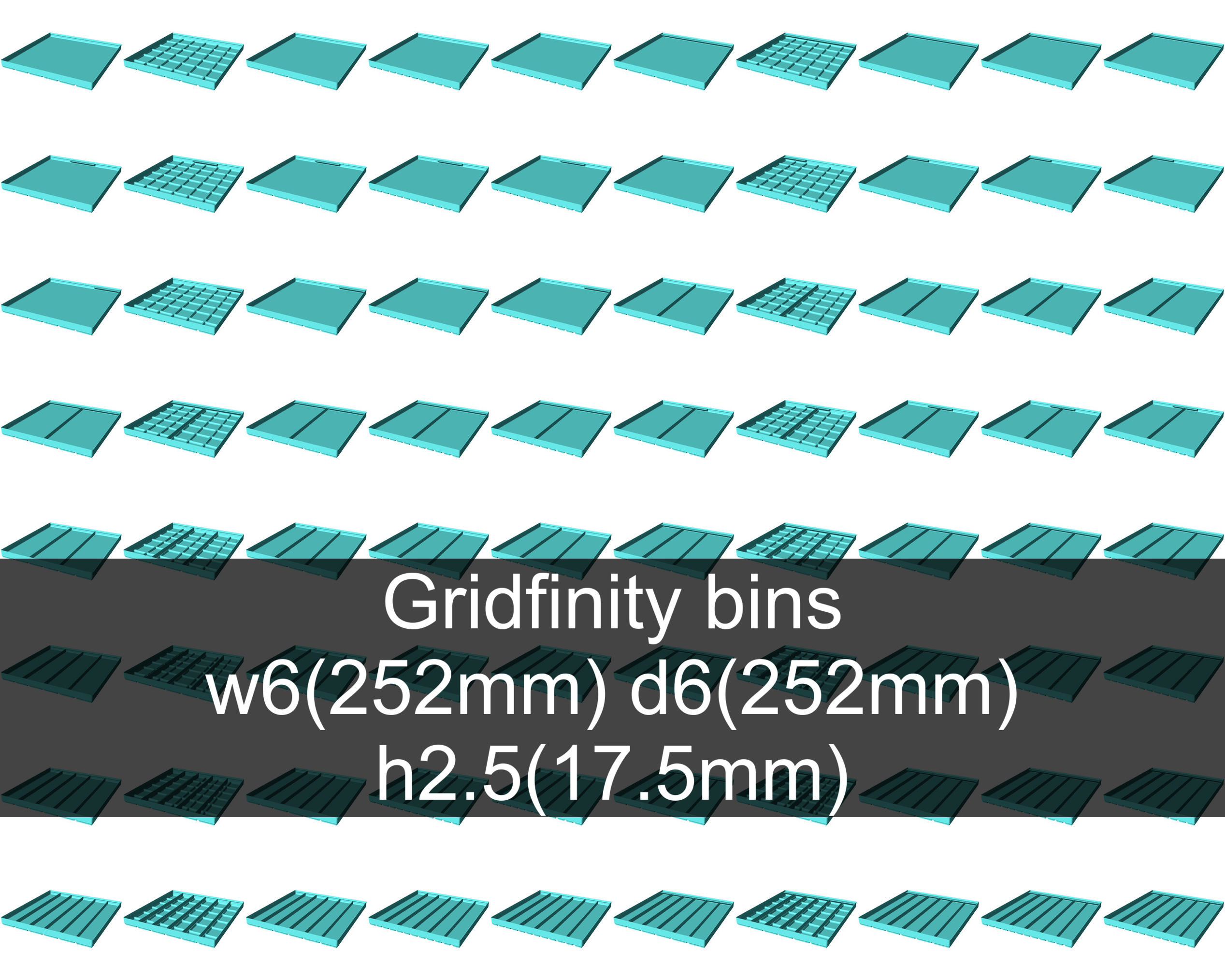 Gridfinity cups height 2.5 (21.5mm) collection by Max | Download free ...