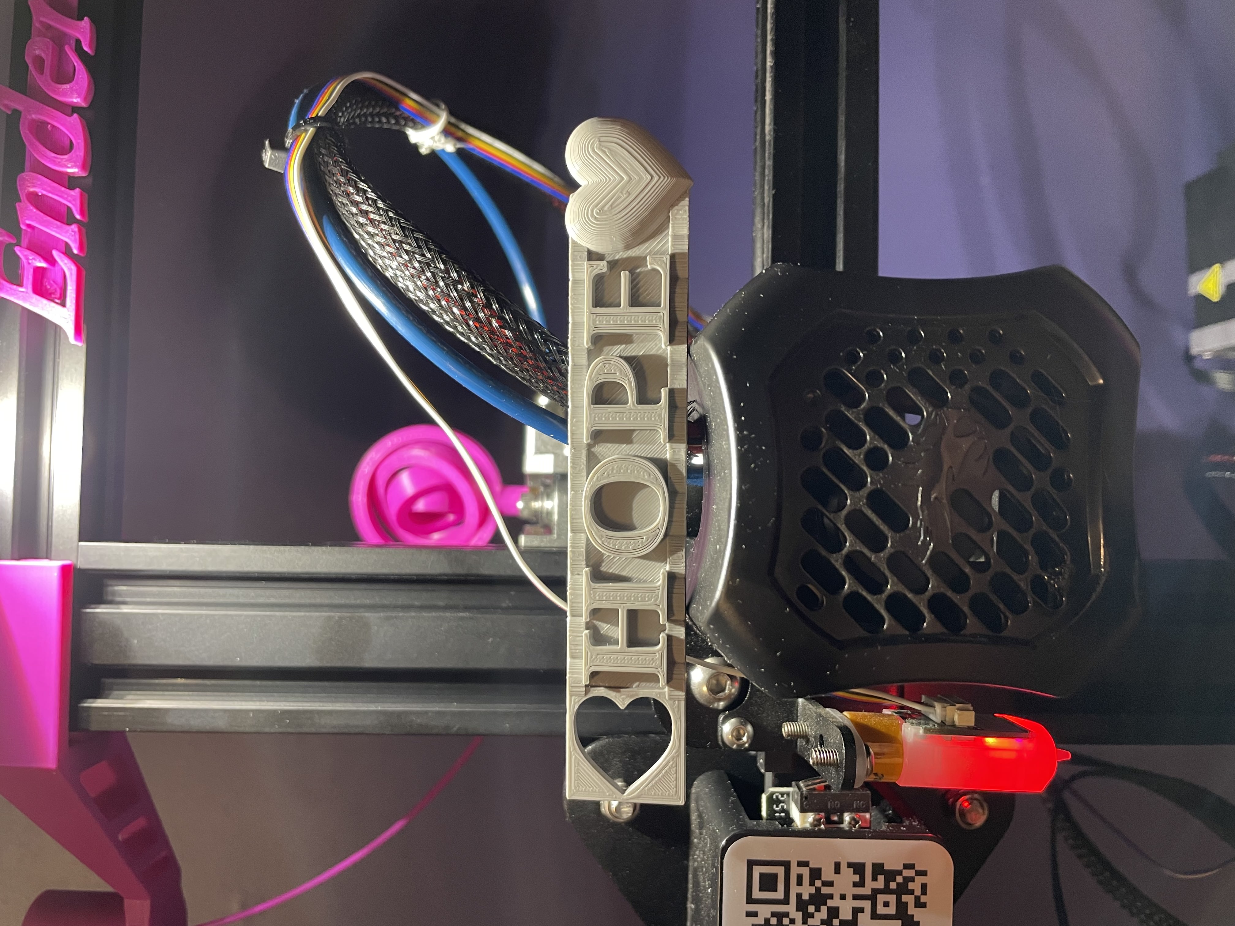Hope Heart Keychain by Kodiak3D | Download free STL model | Printables.com