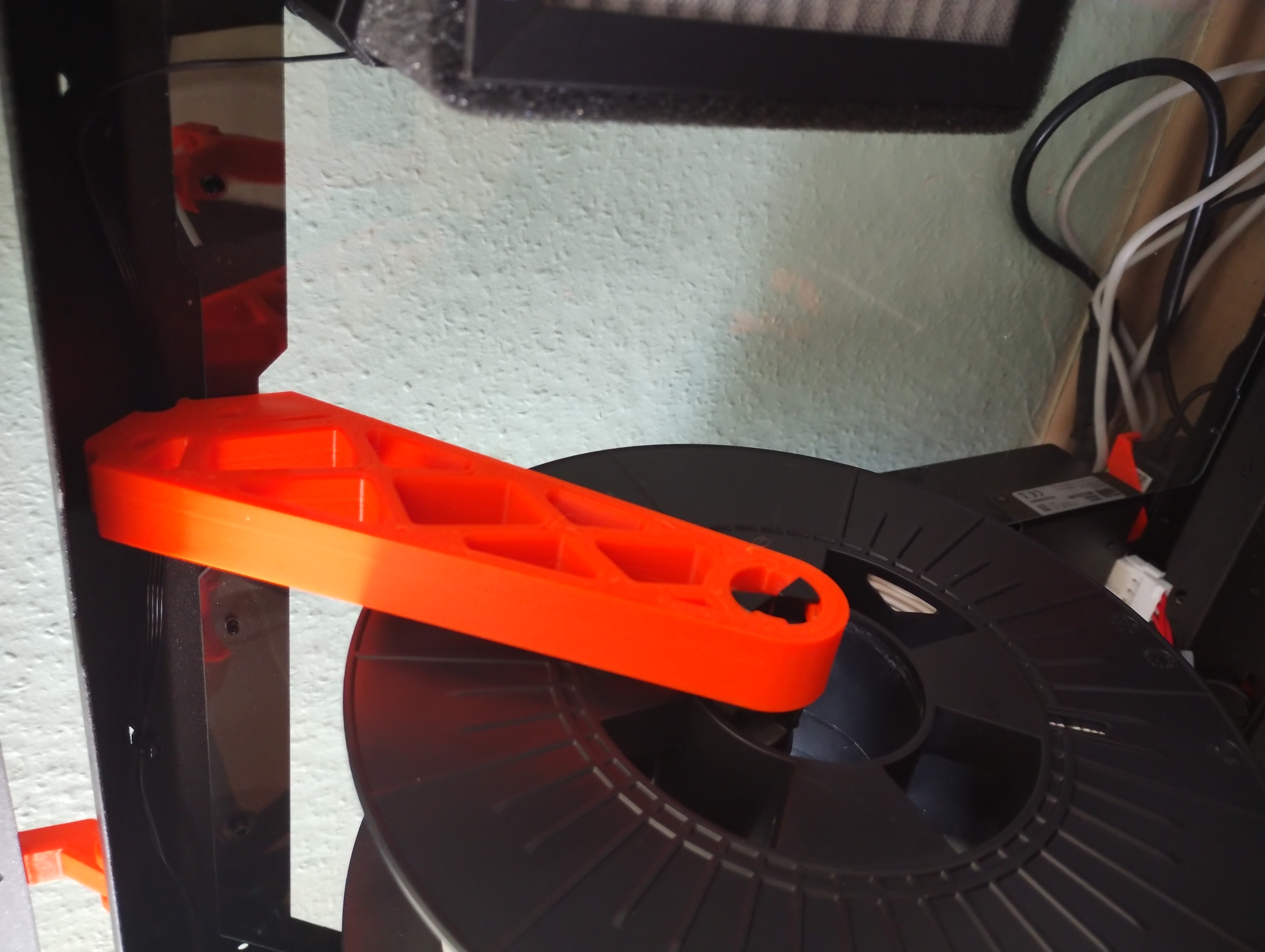 Enclosure back center spool holder - base by assemblerbot | Download ...
