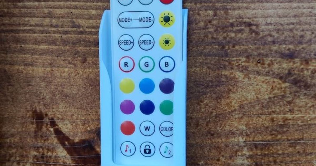 RGB LED Strip remote control holder by Higany | Download free STL model ...