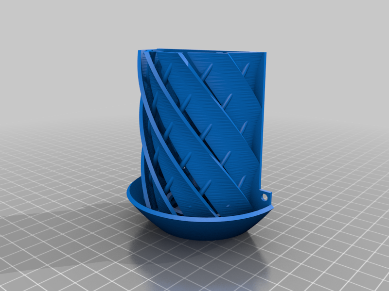 Half Helical rain/radiation shield for weather sensors by Higany ...