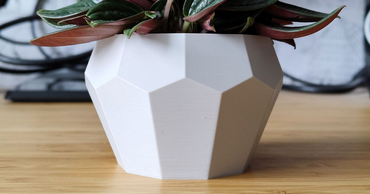Tall Geometrical Bonsai Pot and planter by SASSy Design | Download free ...