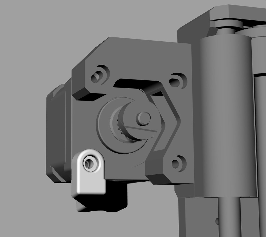 Prusa X-axis motor cable strain relief by Martin_au | Download free STL ...