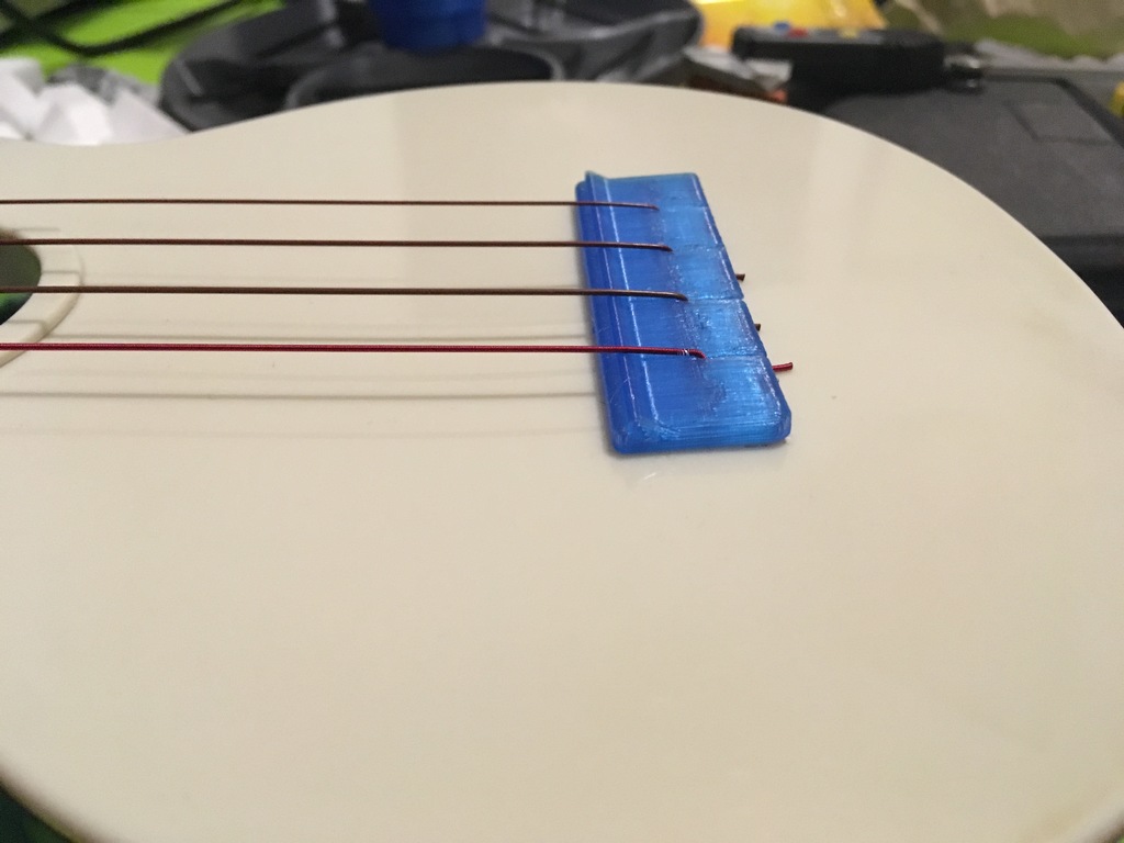 Low action saddle and bridge for Kala Waterman Ukulele by Martin_au ...