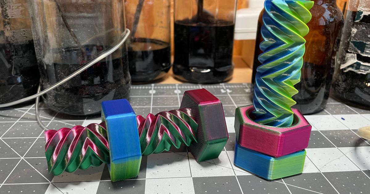 Two Way Bolt by Schnipp | Download free STL model | Printables.com