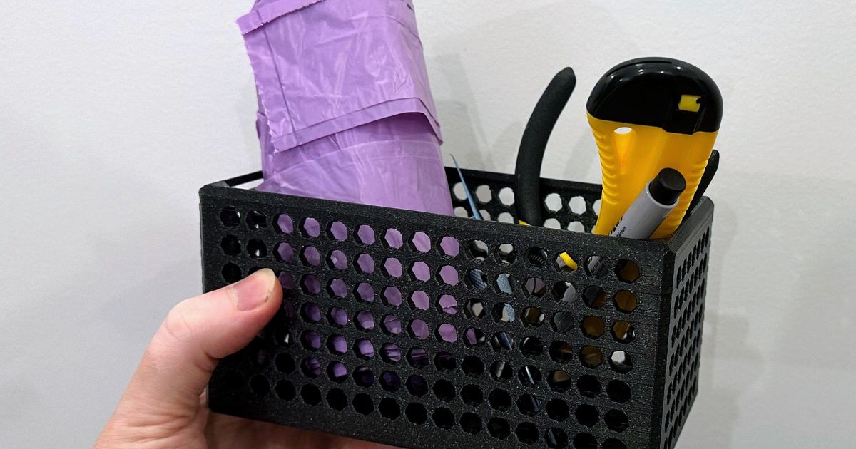 Polygon box (organizer / IKEA SKÅDIS compatible) by sqroot | Download ...