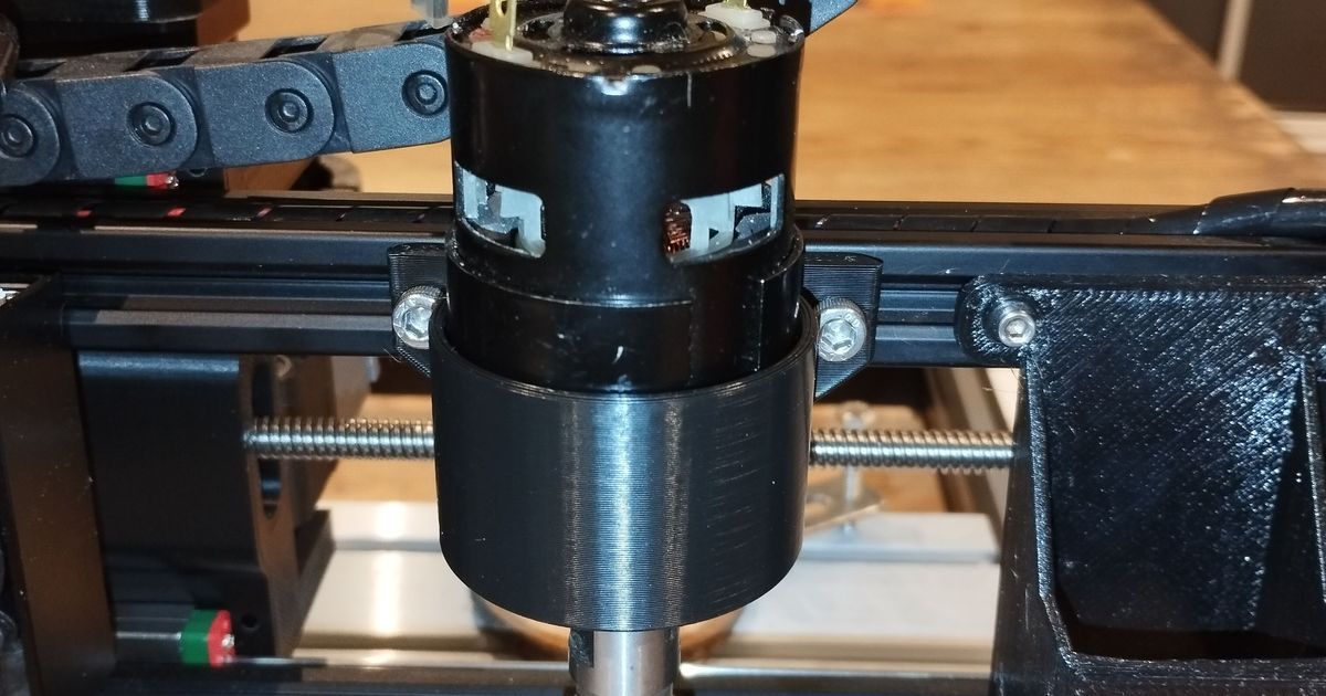 Spindle motor holder CNC 3018 by Greg FRISON | Download free STL model | Printables.com