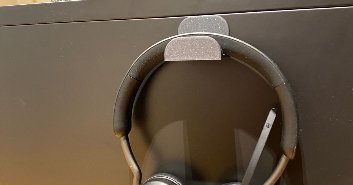Headphone Holder 40mm by klj32rnk | Download free STL model ...