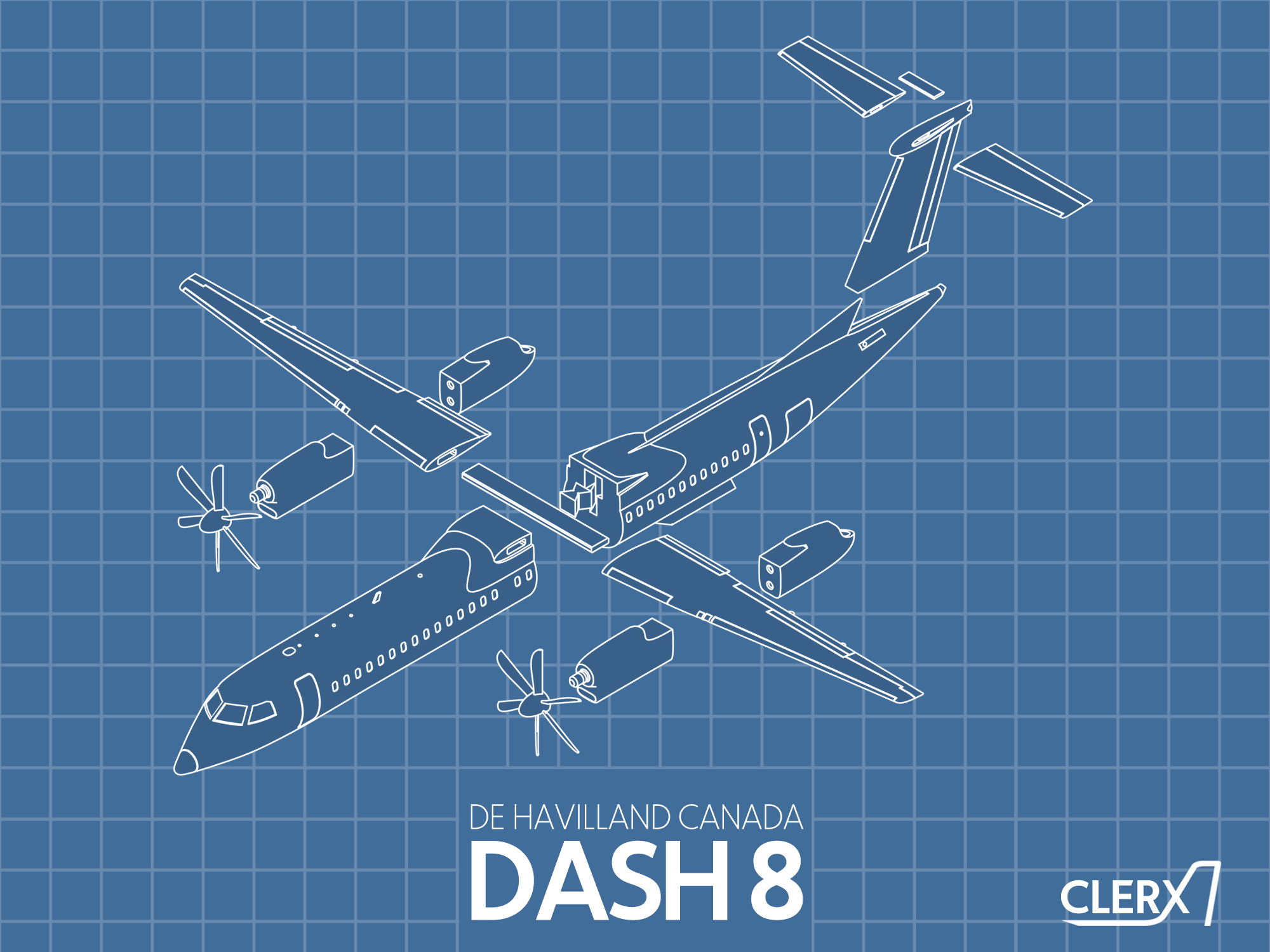 De Havilland Canada Dash 8 - 1:100 by CLERX | Download free STL model ...