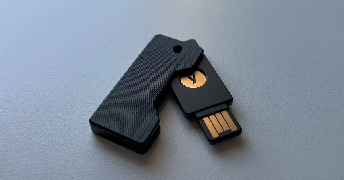 Yubikey Cover by kenny | Download free STL model | Printables.com