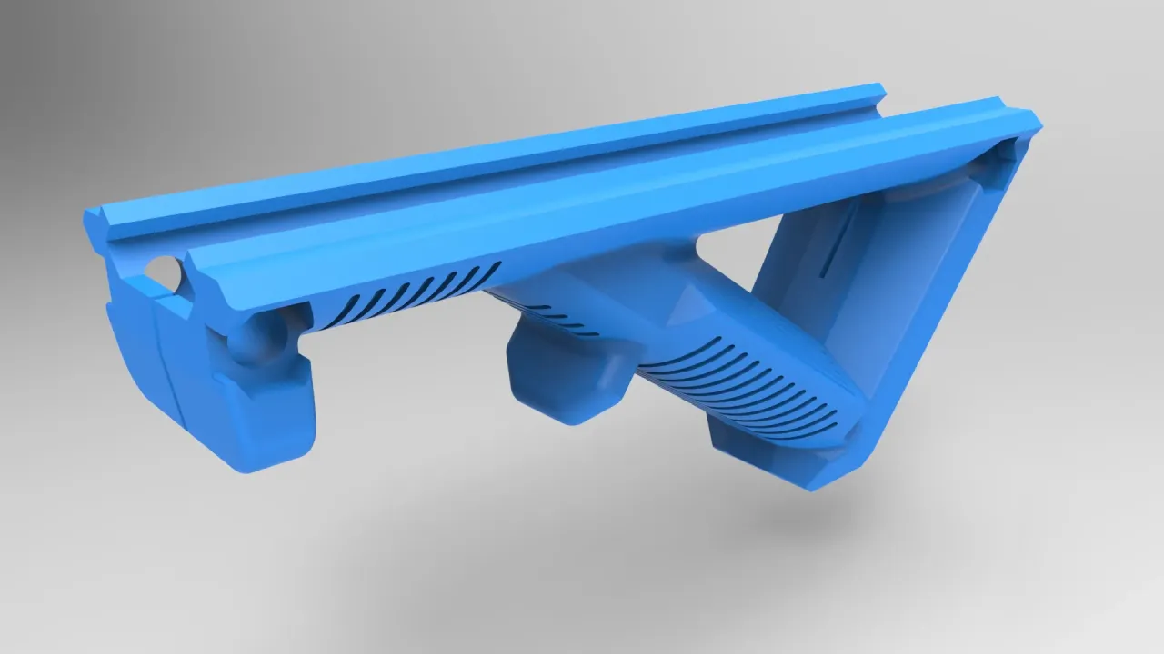 Ergonomic Angled Foregrip by Kavitate | Download free STL model ...