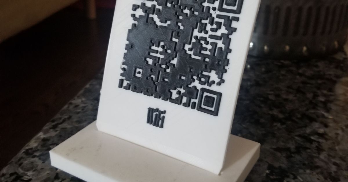 Stand Codigo QR WiFi by zcull77 | Download free STL model | Printables.com