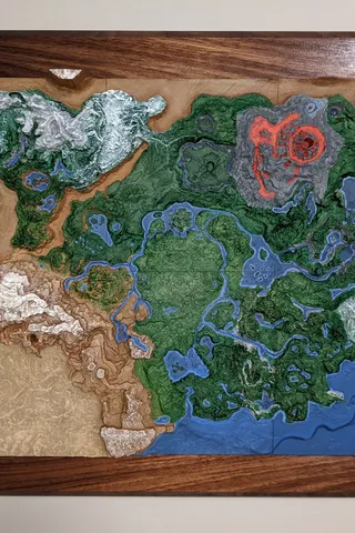 BOTW Hyrule map with frame by Jakku Salvage | Download free STL model ...
