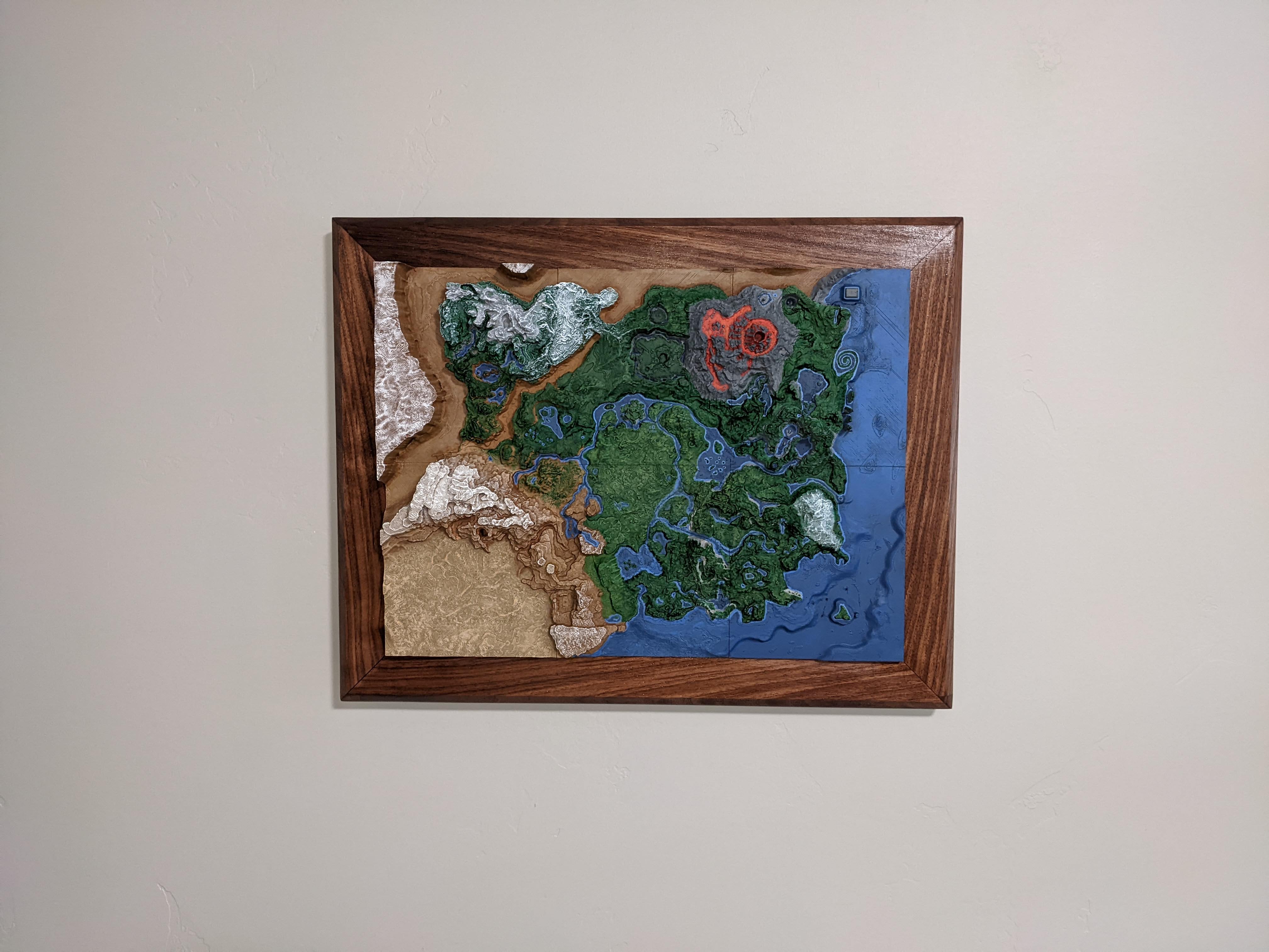 Legend of Zelda Breath of the Wild Topographic Map por Oromis ...