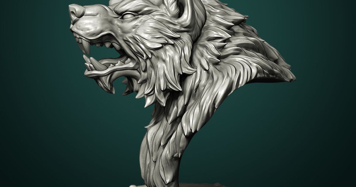 Werewolf bust by White Werewolf Tavern | Download free STL model ...