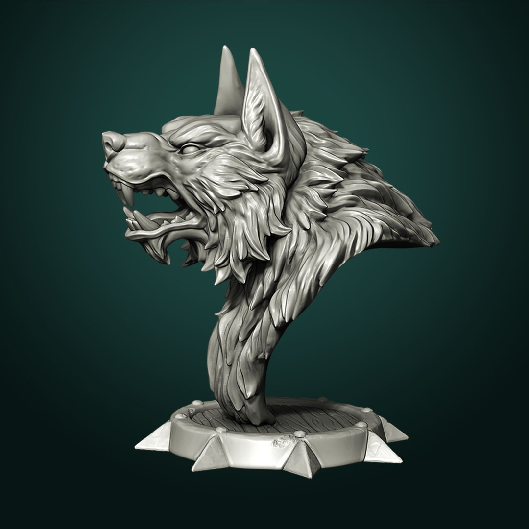 Werewolf bust by White Werewolf Tavern | Download free STL model ...
