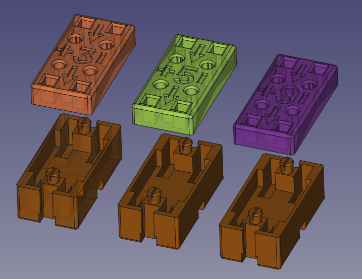 Small DC-DC converters for fischertechnik by juh | Download free STL ...