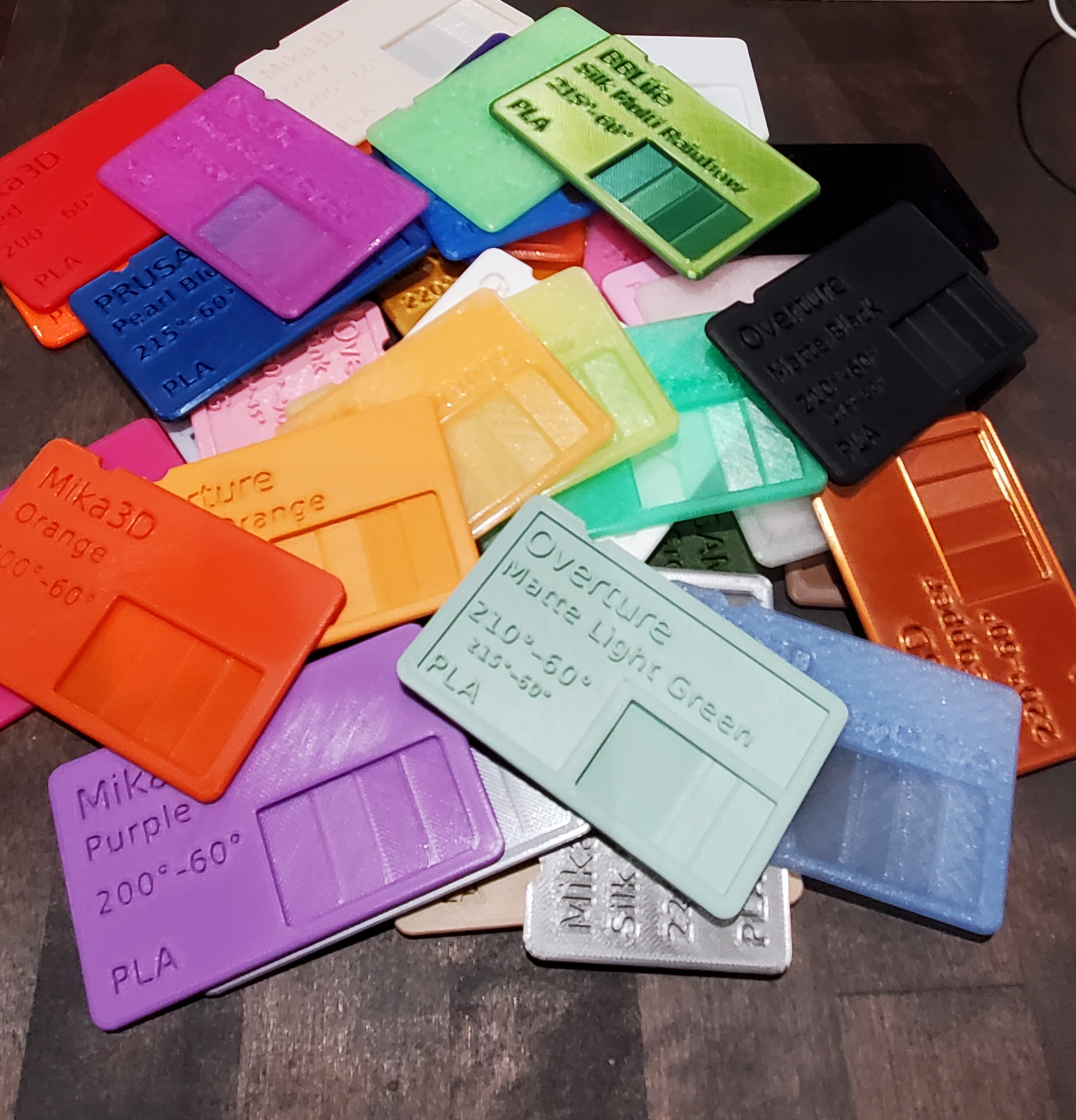 Filament Sample Card by blazerat | Download free STL model | Printables.com