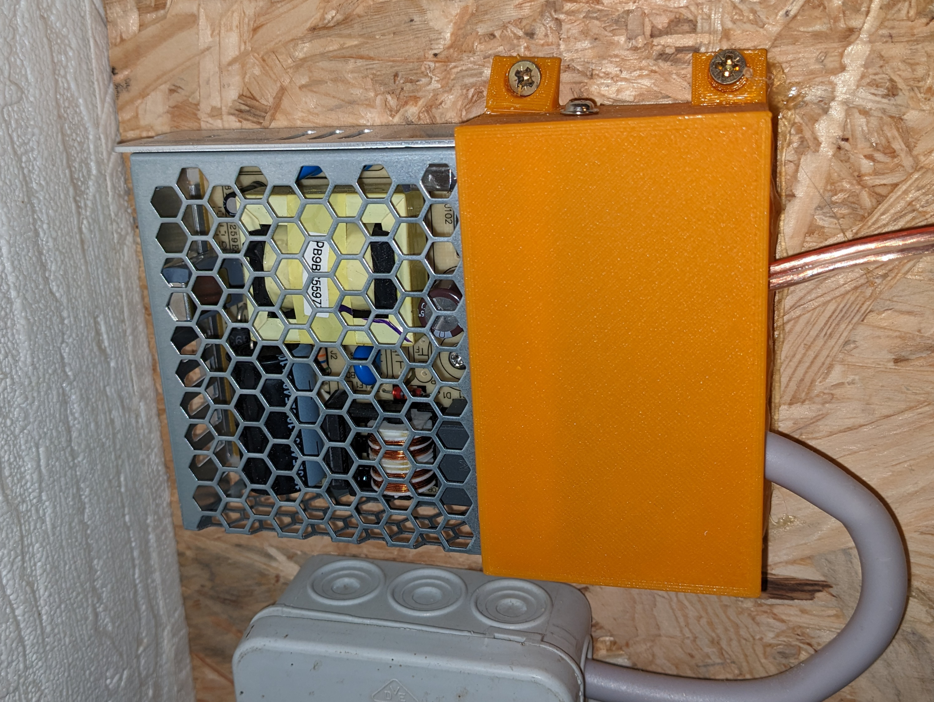 Meanwell PSU Cover And Wall Mount By Lal12 Download Free STL Model meanwell-psu-cover-and-wall-mount-by-lal12-download-free-stl-model