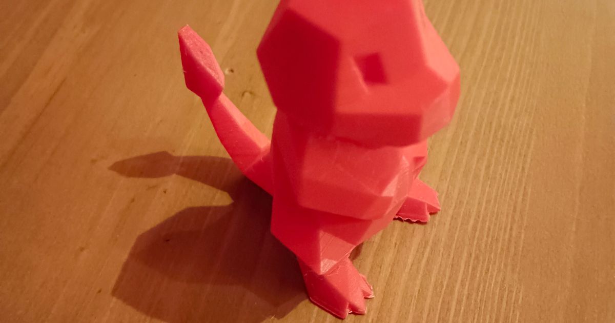 Low Poly Charmander by Erik Schulz | Download free STL model ...