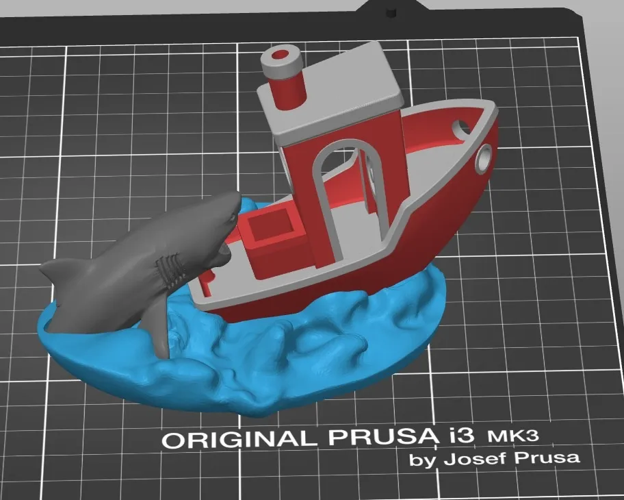 Jaws Attack on Benchy - Split model by KN16 | Download free STL model ...