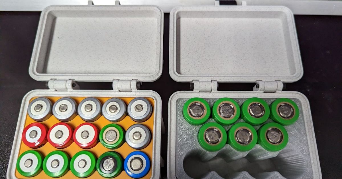 20650 Rugged Battery Case Insert by aonomus | Download free STL model ...