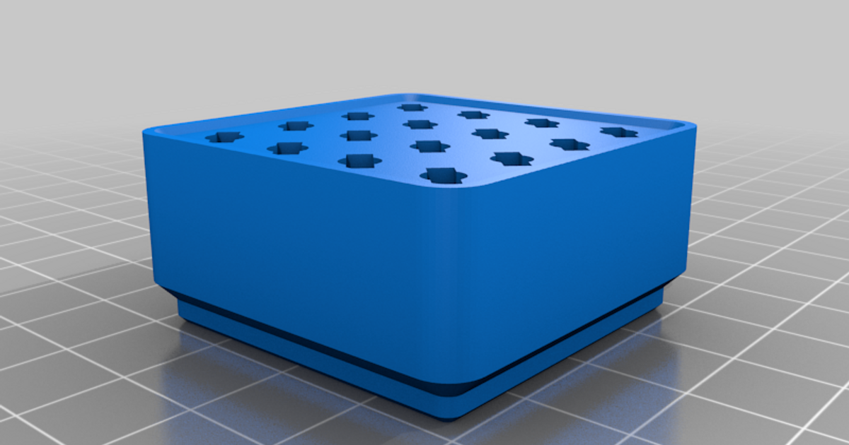 Gridfinity Microlux chisel tip and sander head storage modules by Aaron ...