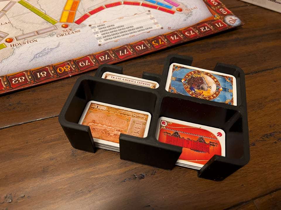 Ticket To Ride Game Card Holder by edgett | Download free STL model ...