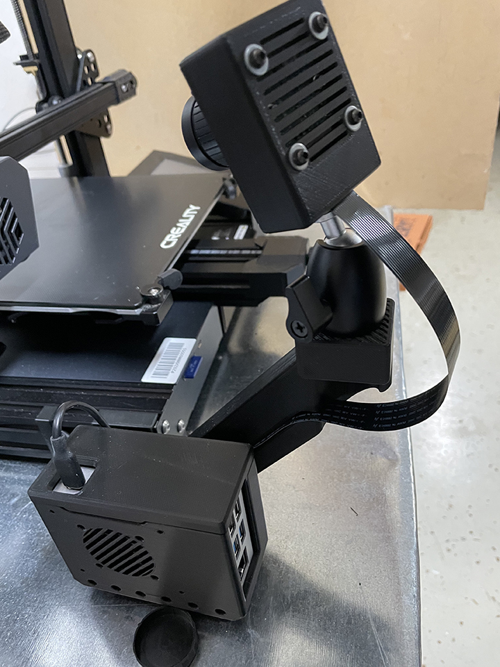 3D Printer: Mounting Arm and Case for Raspberry Pi HQ Camera and ...