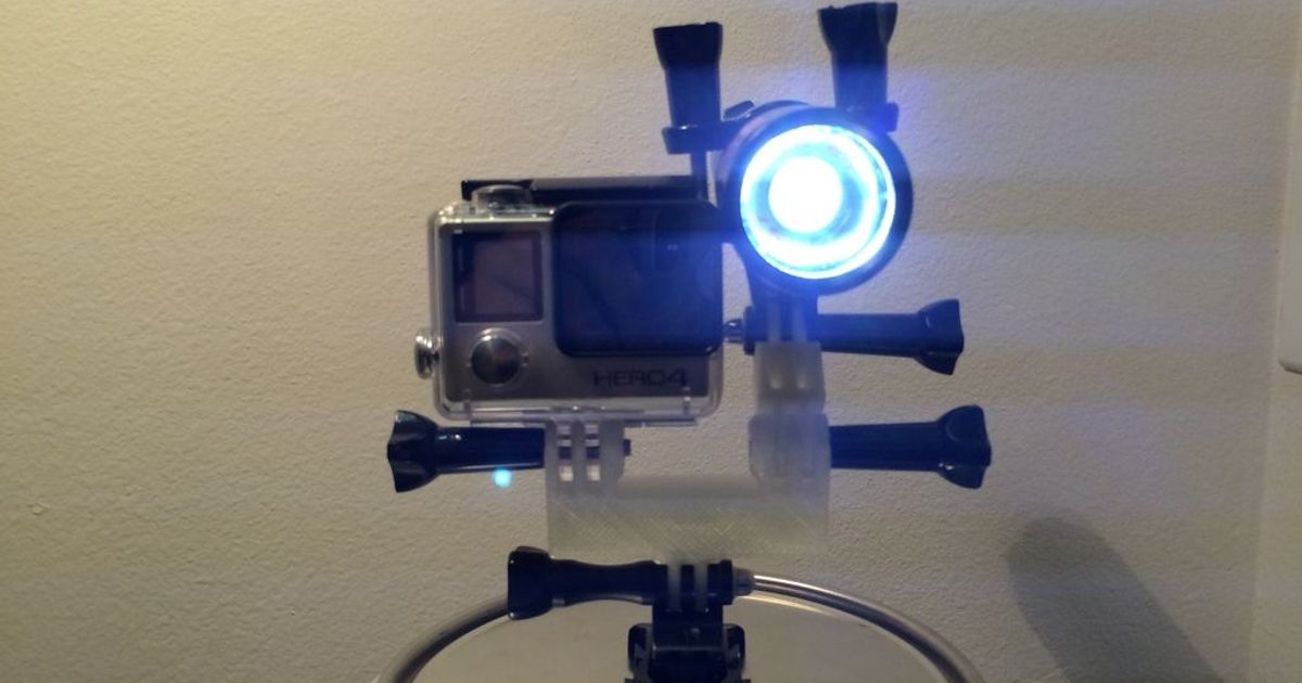 GoPro straight mount extender (double two prong / double male) by ...